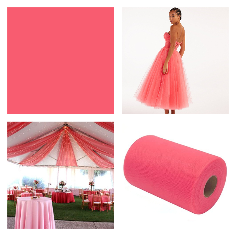 Coral - Luxury Matte Tulle - TLC – Tulle Luxe Canada